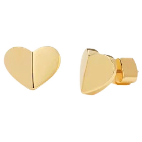 kate spade | Jewelry | Kate Spade Gold Heritage Spade Heart Earrings ...